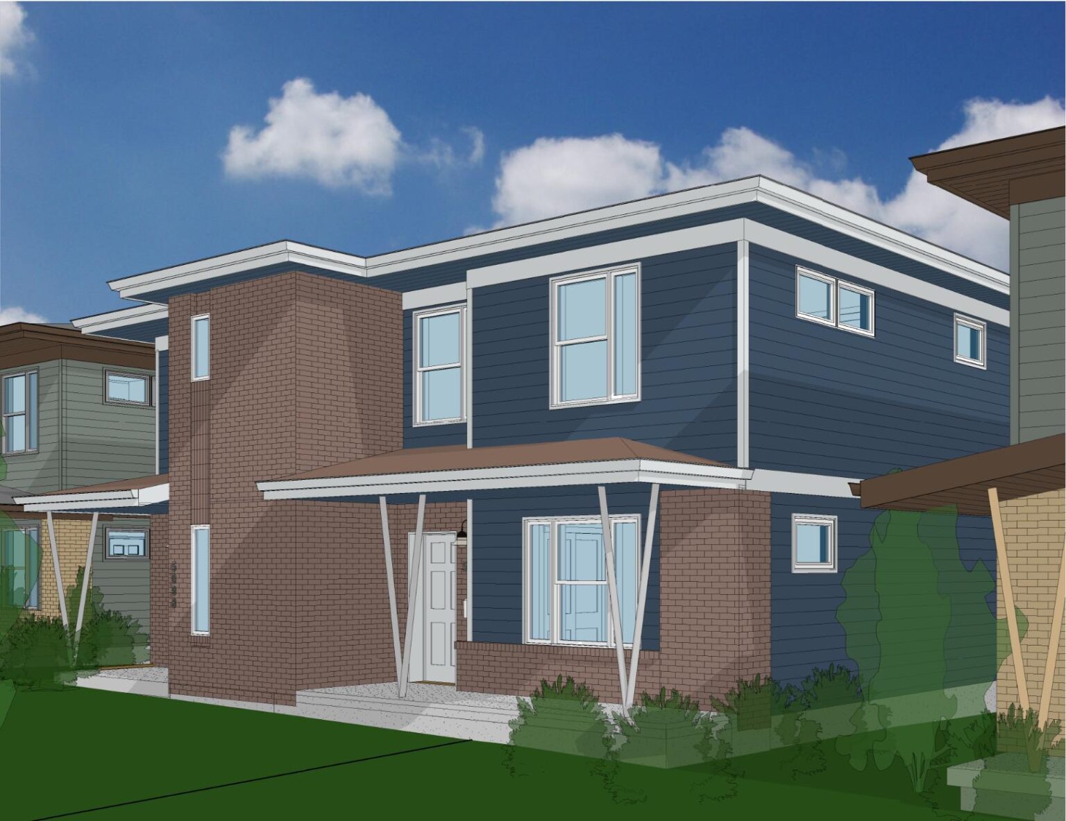 Augustana Duplex - Denver Infill Duplex - MUES architecture firm